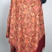 Stunning Blood Red Floral Hand Embroidered Scarf. Soft Pure Pashmina ...