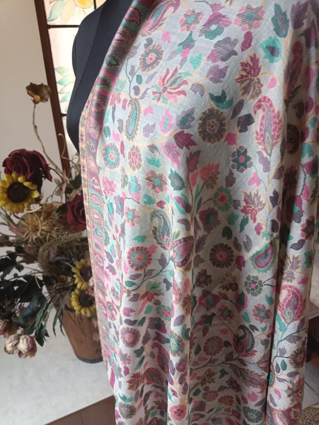 Kani JAMAWAR Stole ~ Kashmir Jamawar 100% Cashmere SOFT SUPER Pashmina ...