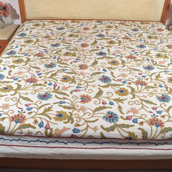 Embroidered Floral Bedding - Etsy