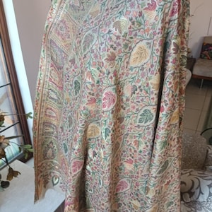 Fashionable Exotic Silk JAMAWAR Shawl | Kashmir Wrap | Silk Handmade ...