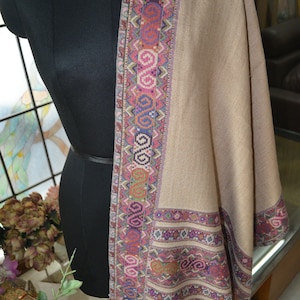 Traditional 100% Wool Pashmina Kullu Valley Handloom Shawl Pashmina ...