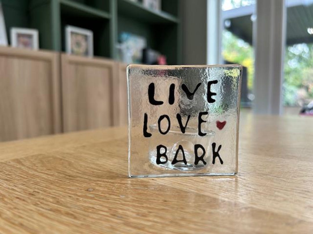 Handmade Fused Glass Tea Light Holder - Etsy