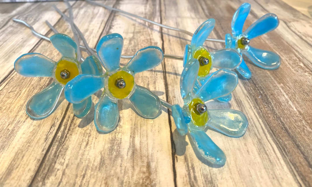 Mini Forget Me Nots, Bouquet of Flowers, Remembrance Gift - Etsy