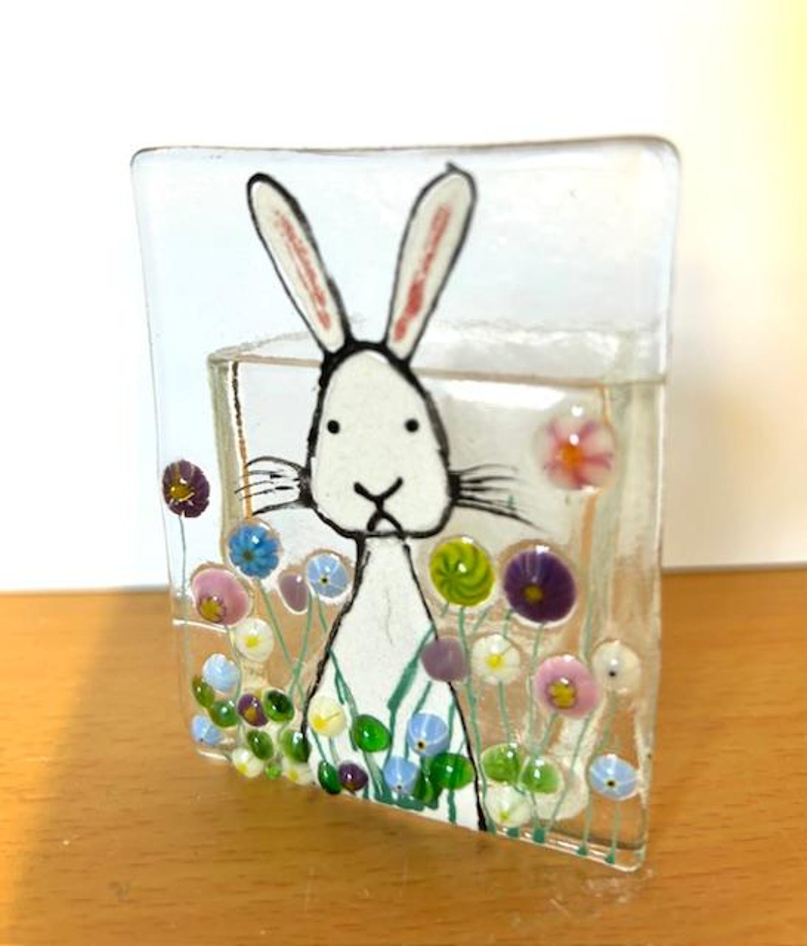 Mini Fused Glass Tea Light Holder - Etsy