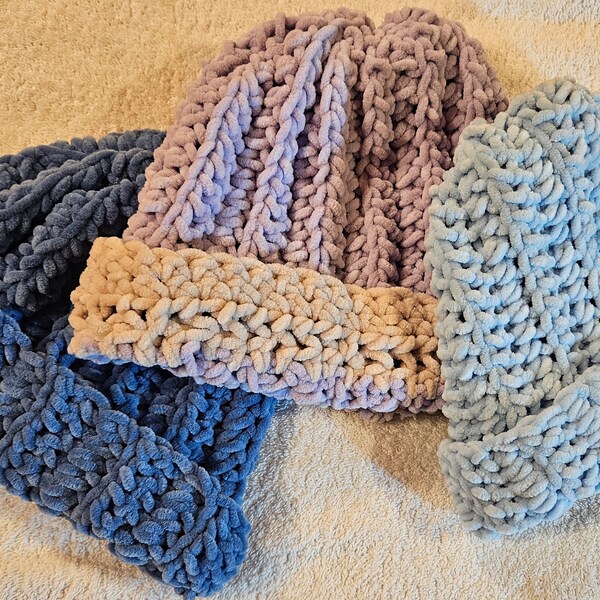 Chenille Baby Hat - Etsy