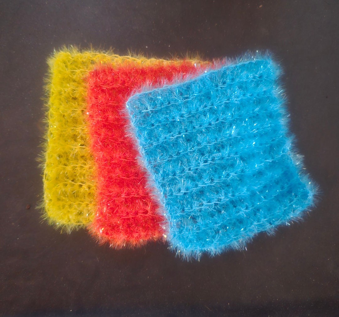 Polyester Bright Dish Scrubbies - Etsy