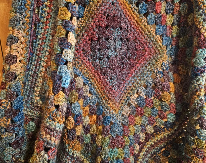 Multi Color Crochet Afghan - Etsy
