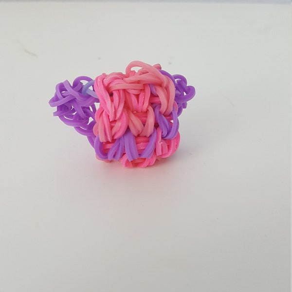 Rainbow Loom Keychain - Etsy