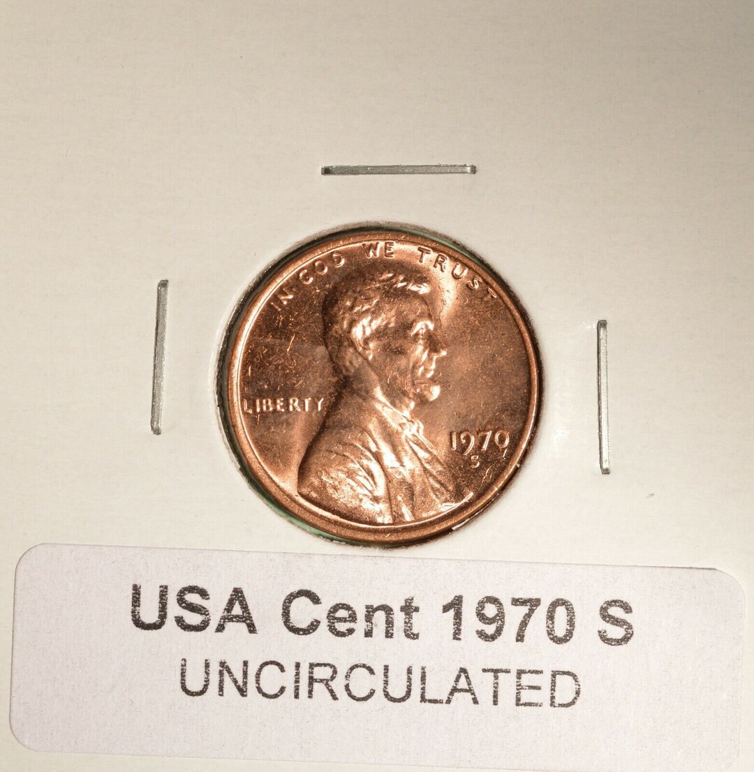 1970-S USA Lincoln Cent - UNCIRCULATED - Etsy