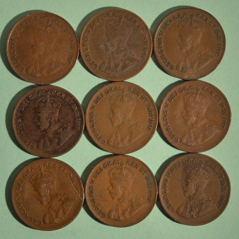 King George V Canada Penny - Etsy