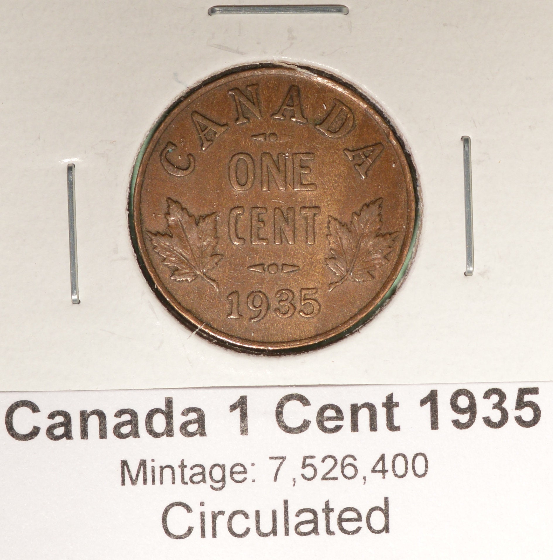 1935 Canada 1 Cent - Penny - Circulated - Nice Coin Album Collectable - Etsy