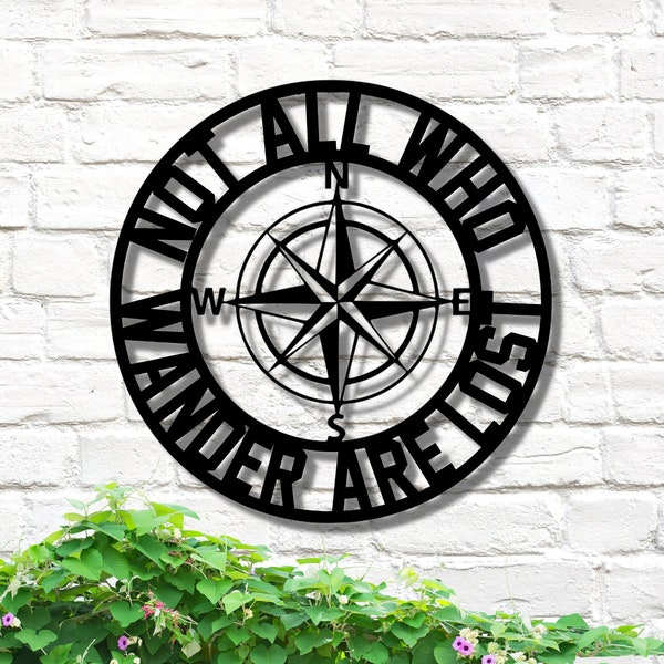 Personalized Compass Metal Sign - Etsy
