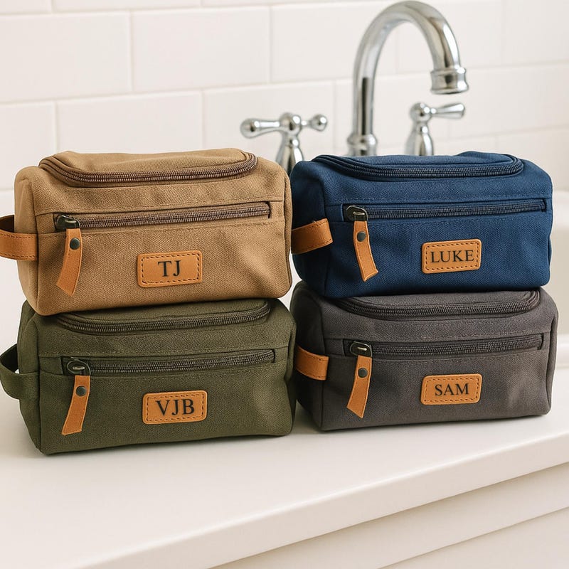 Monogrammed Personalized Mens Toiletry Bag - Etsy