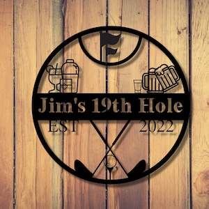 Custom Golf Sign, Personalized Golf Sign, Gift Sign for Dad, Fathers ...