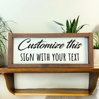Custom Sign - Etsy