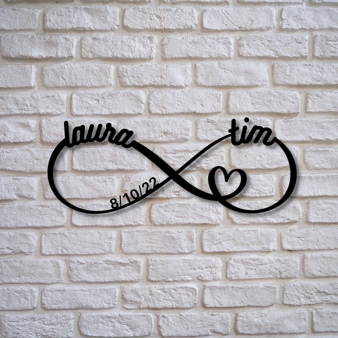 Personalized Infinity Metal Sign Metal Established Infinity - Etsy