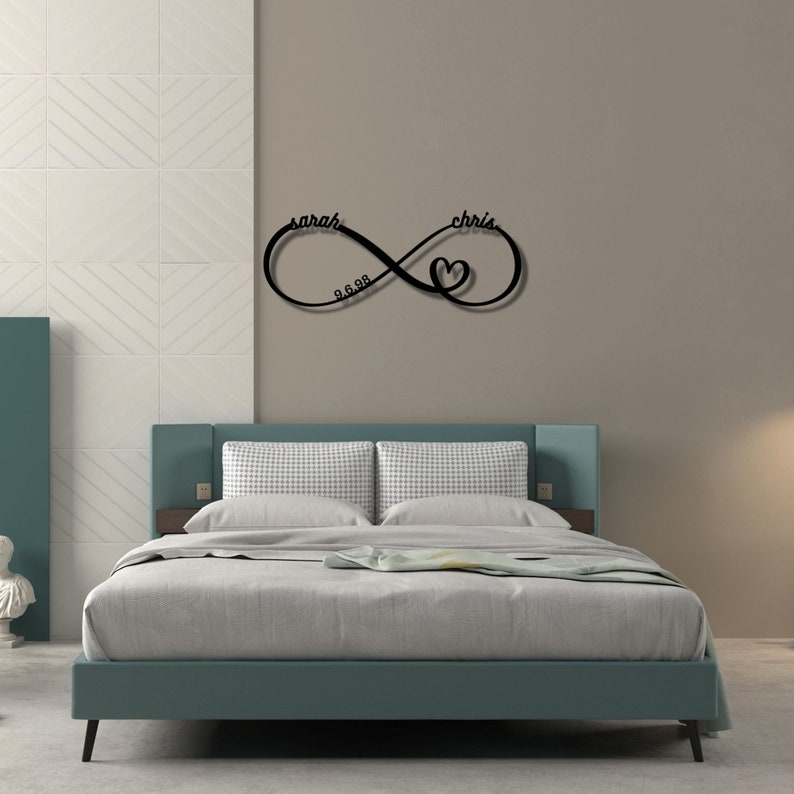 Personalized Infinity Metal Sign, Metal Established Infinity Sign ...
