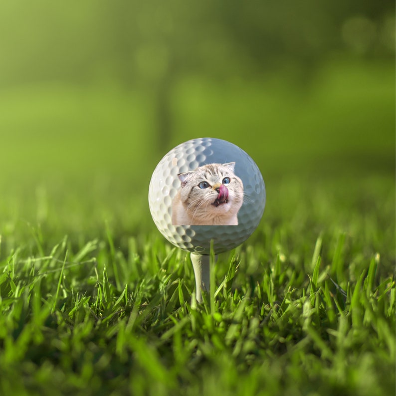 Custom Cat Golf Ball Cat Day Golf Gift Golf Balls for Cats - Etsy