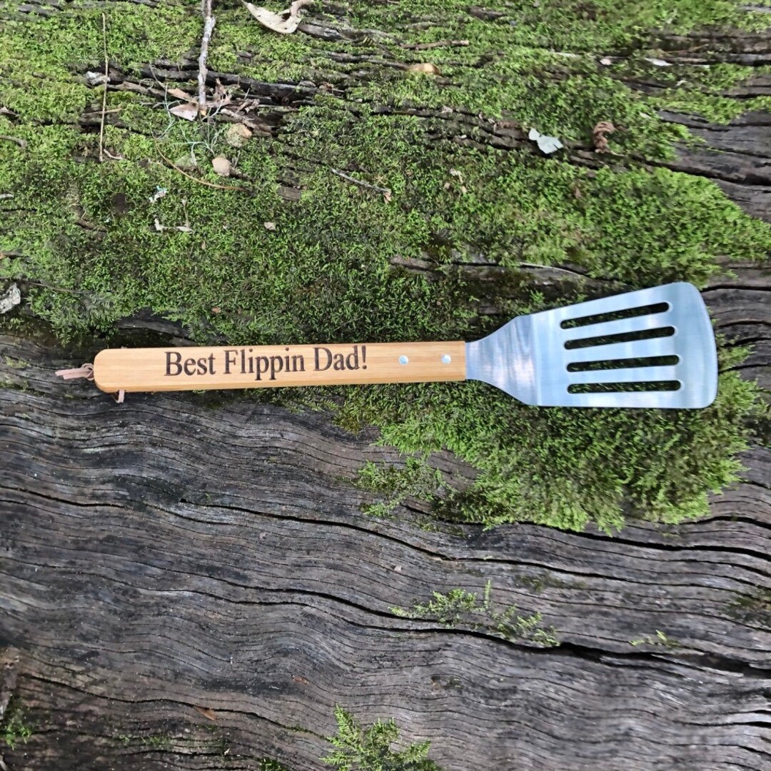 Personalized BBQ Set, BBQ Spatula, Grill Spatula, Wood Spatula, Griddle ...