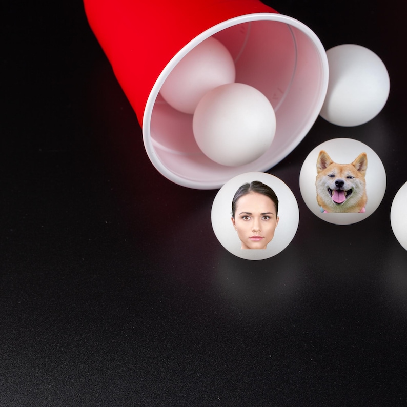 Custom Ping Pong Balls With Face, Personalized Photo Ping Pong Balls ...