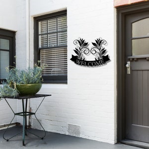 Custom Metal Welcome Sign, Front Porch Metal Sign, Personalized Welcome ...