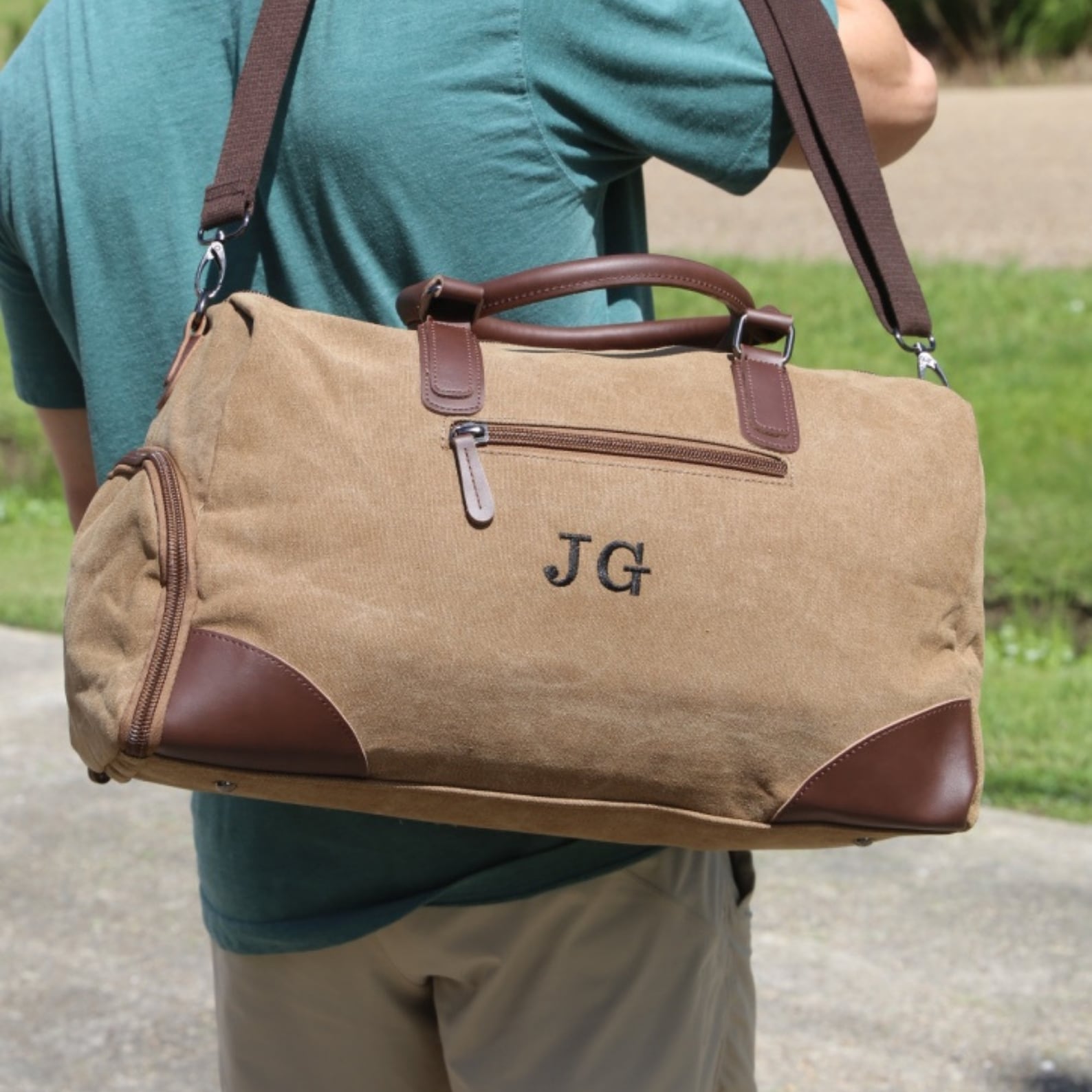 Men's Travel Bag Men's Leather Weekend Bag Weekender | Etsy