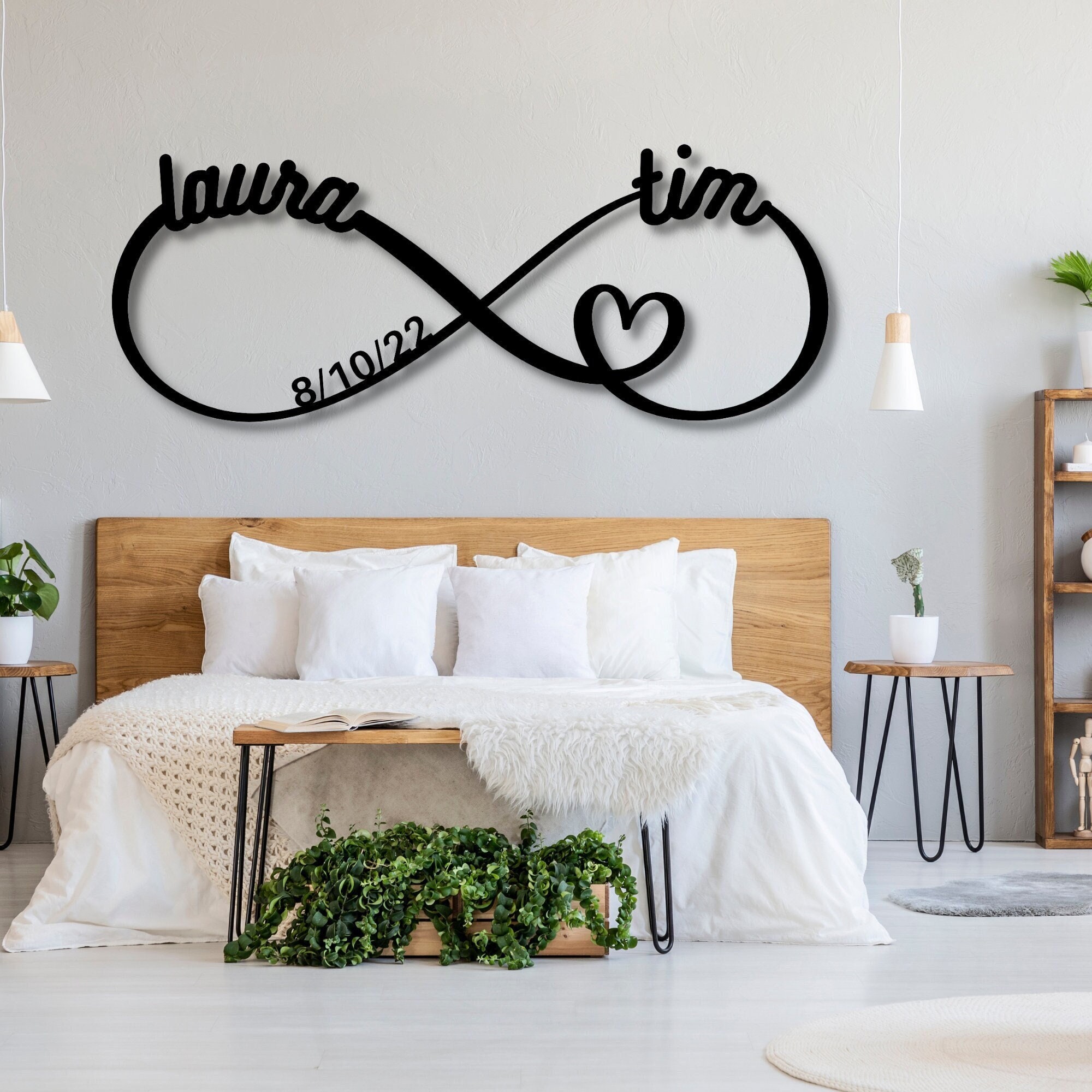 Personalized Infinity Metal Sign Metal Established Infinity - Etsy
