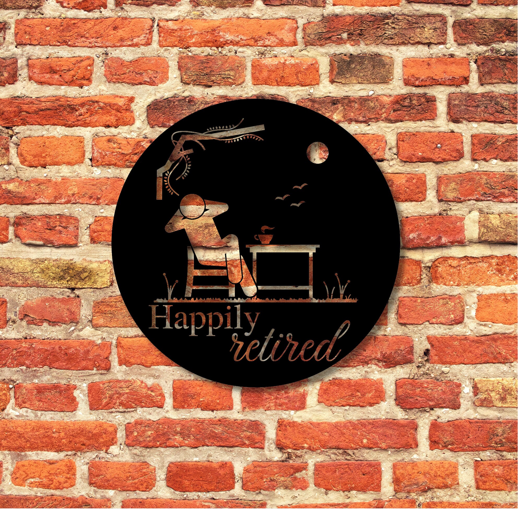 Retirement Sign Custom Metal Man Cave Sign Man Cave Decor - Etsy