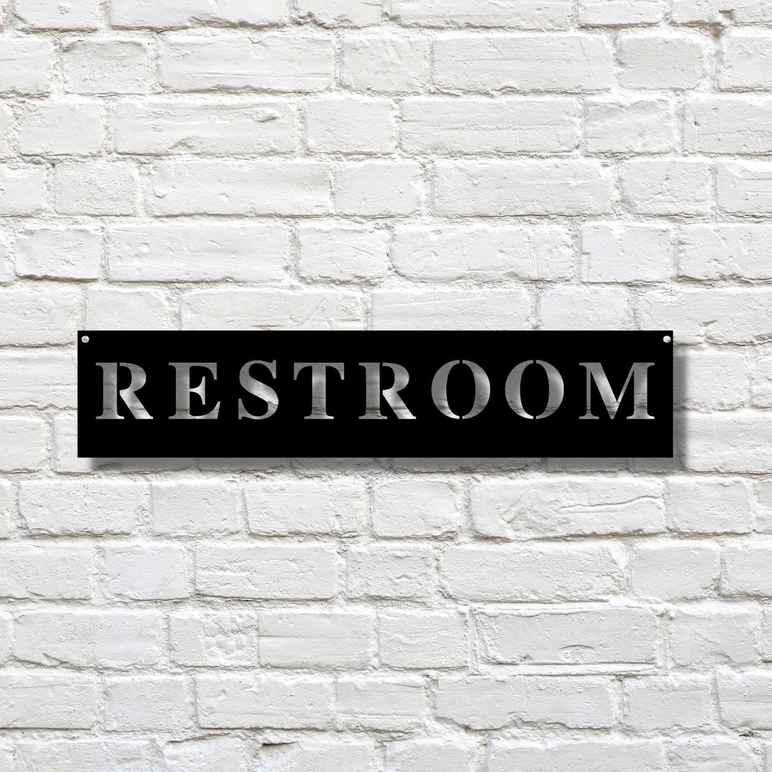 Restroom Sign Custom Restroom Sign Business Sign - Etsy