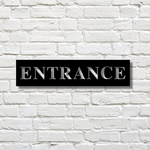 Entrance Sign Custom Entrance Sign Business Sign - Etsy