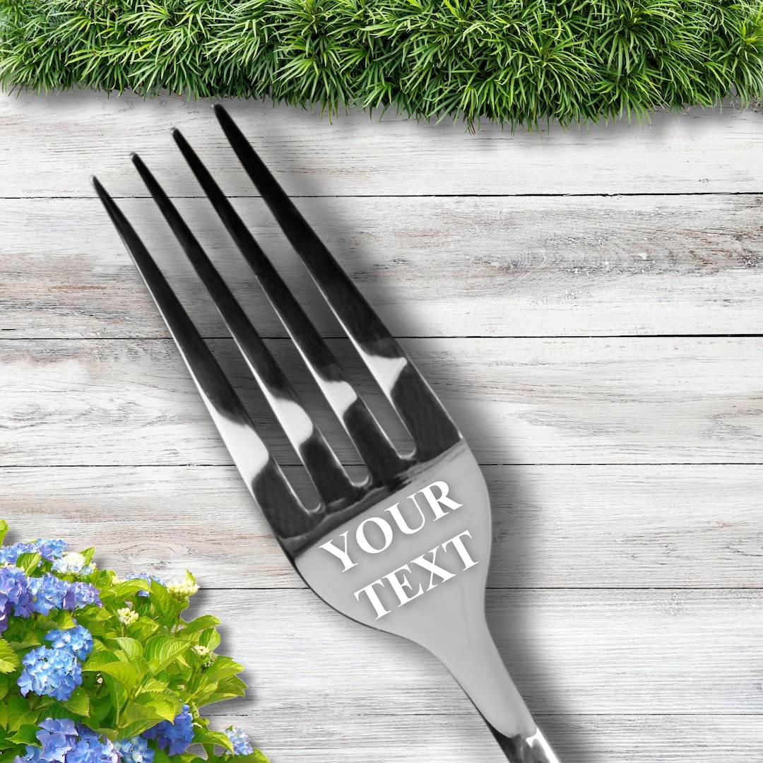 Custom Engraved Fork, Personalized Serving Fork, Home Decor Fork ...