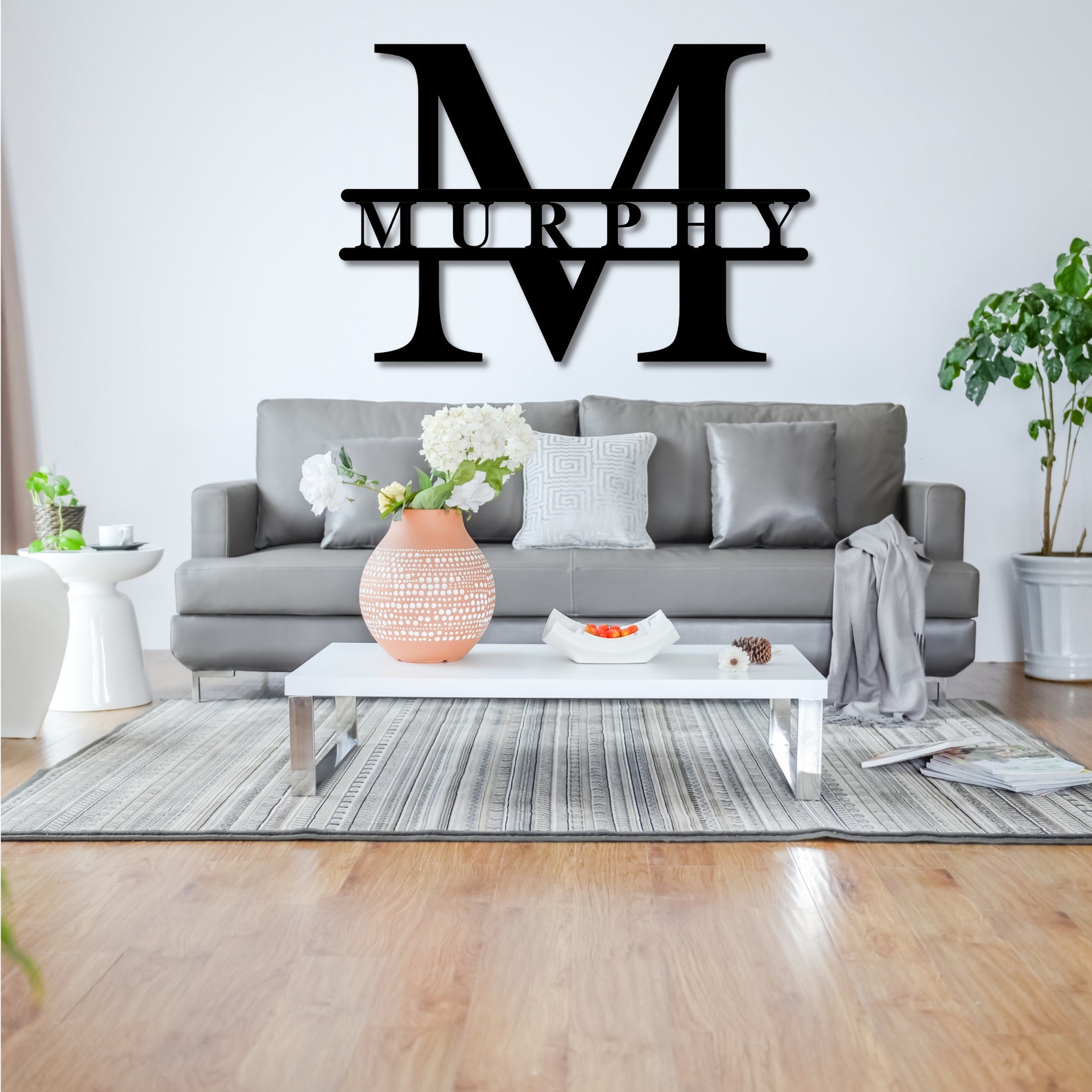 Custom Metal Name Sign, Family Name Metal Sign, Personalized Last Name ...