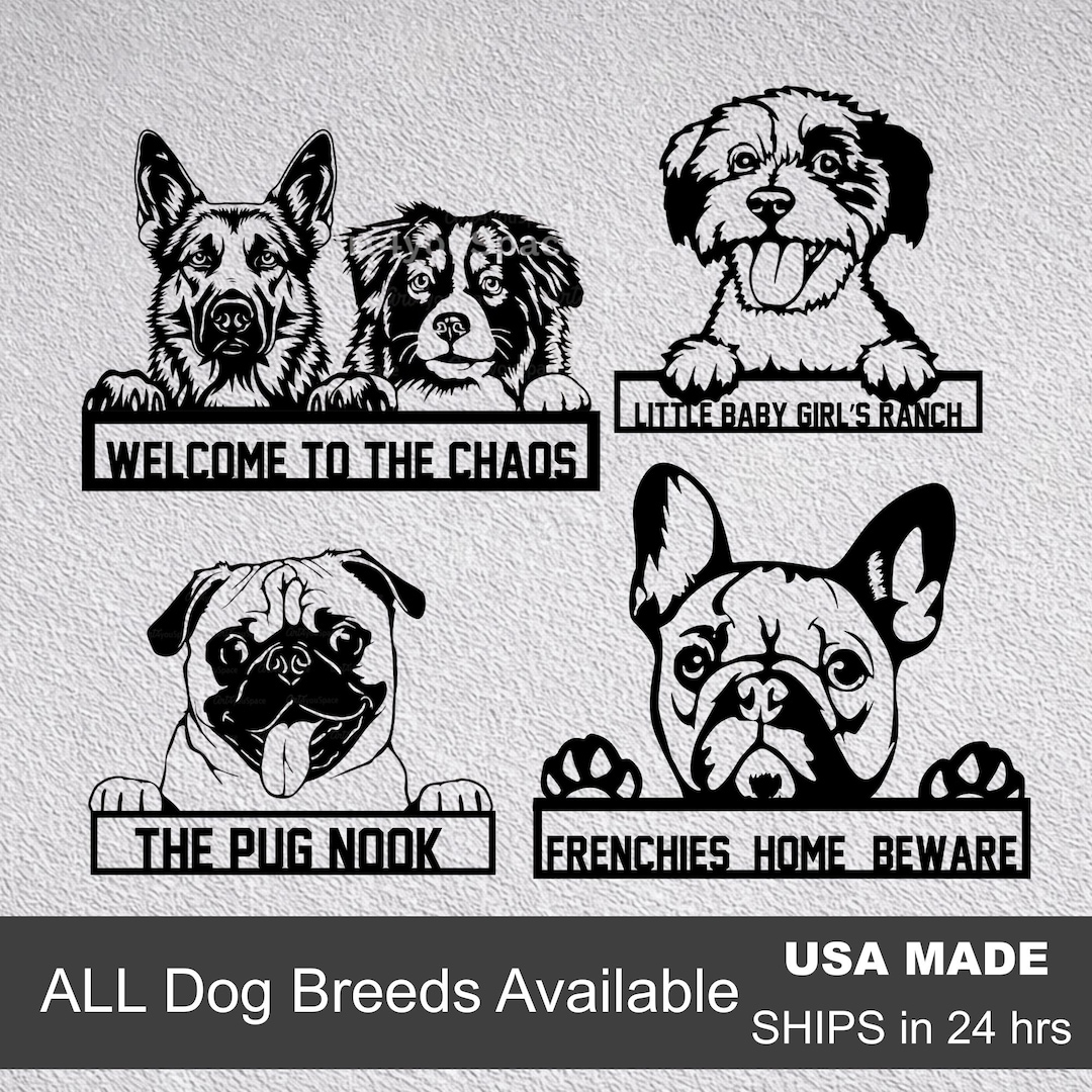 Your Custom Dog Metal Sign, Metal Sign, Personalized Dog Sign, Dog ...