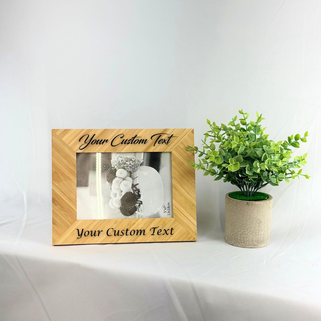 Personalized Picture Frame Custom Picture Engraved Picture Gift for Him ...