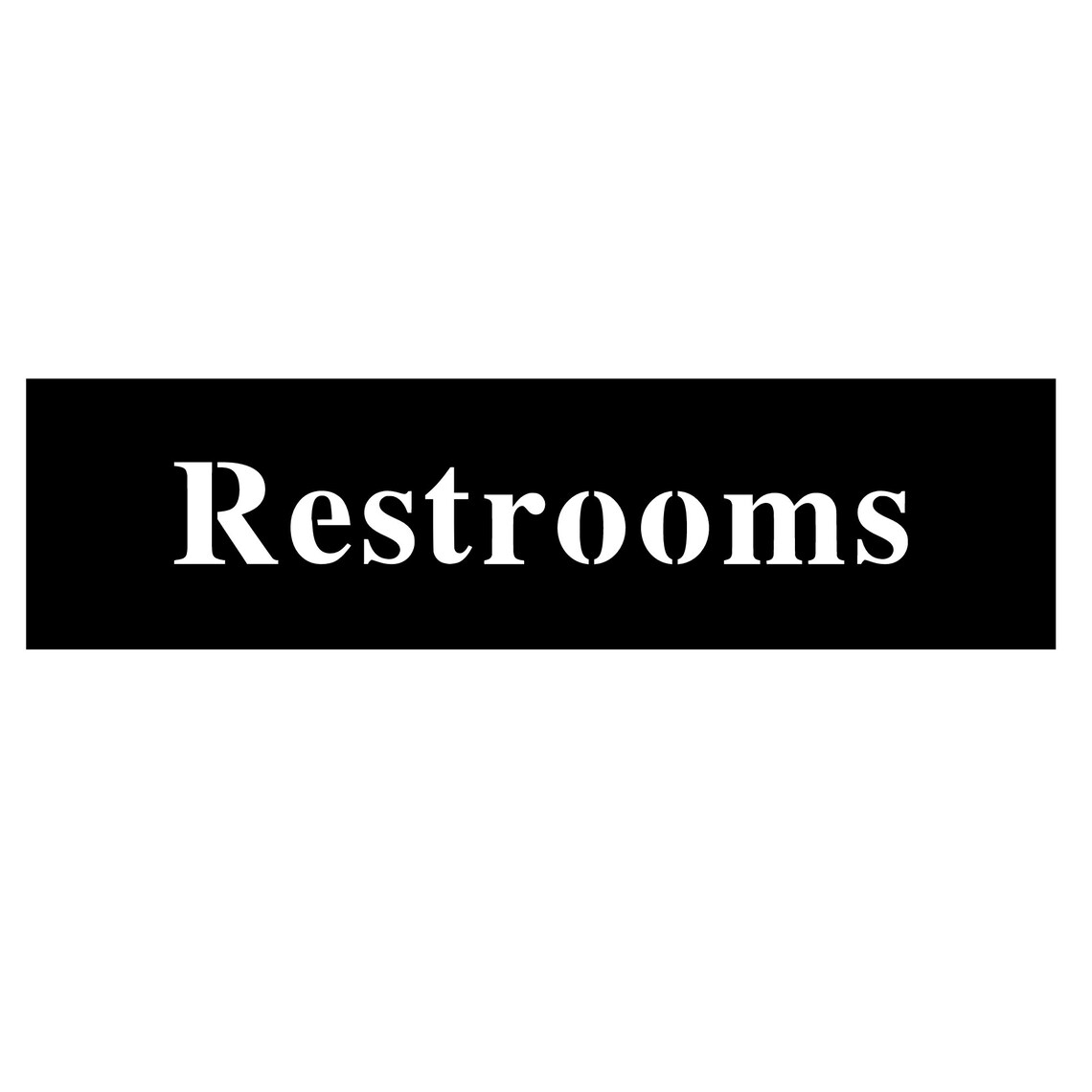 Restroom Sign Custom Restroom Sign Business Sign | Etsy