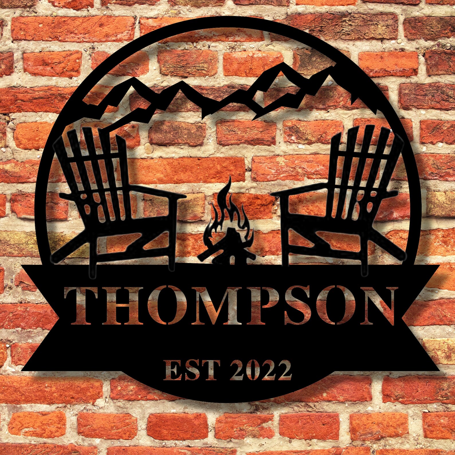 Metal Outdoor Sign Custom Campfire Sign Camper Decor - Etsy