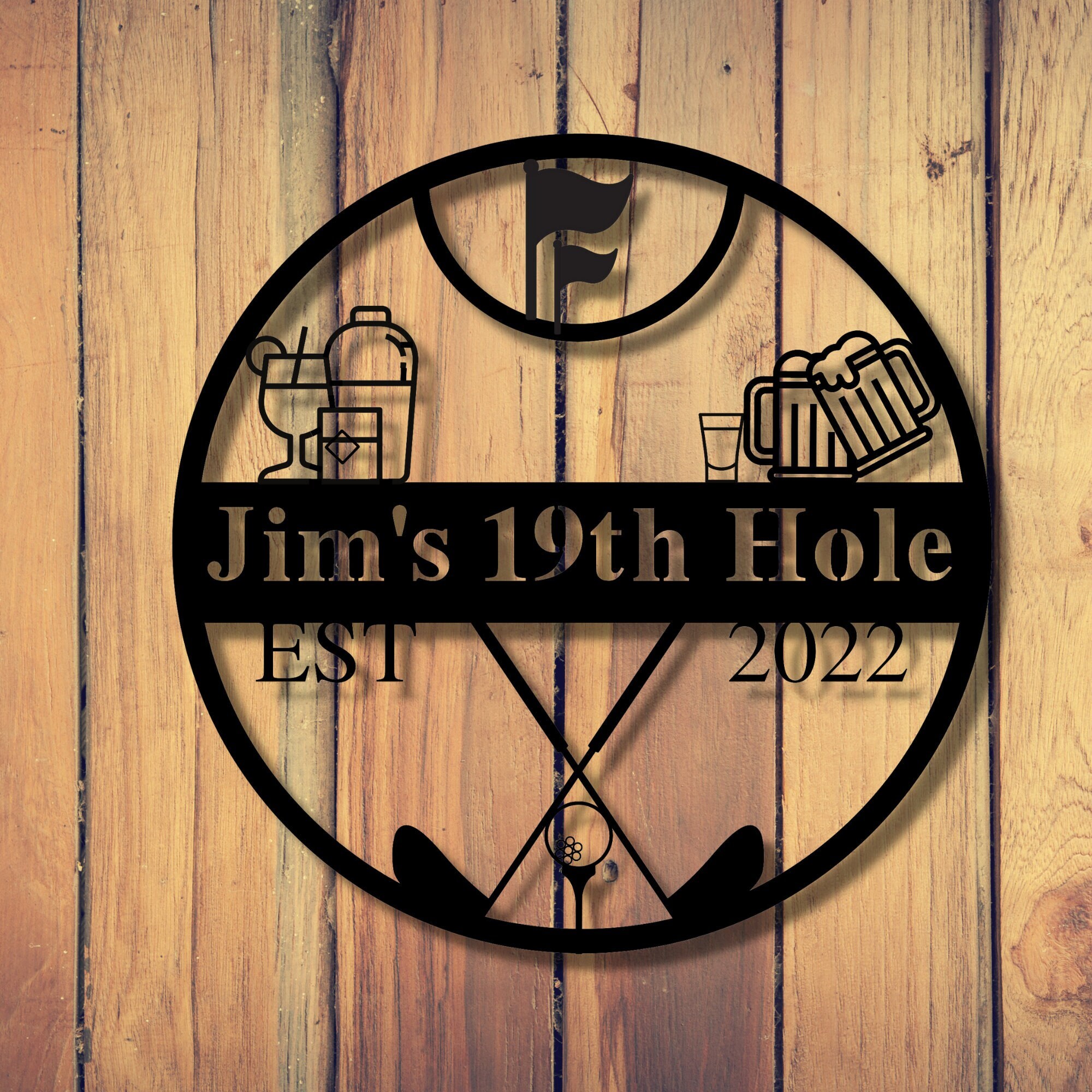 Custom Golf Sign Personalized Golf Sign Gift Sign for Dad - Etsy