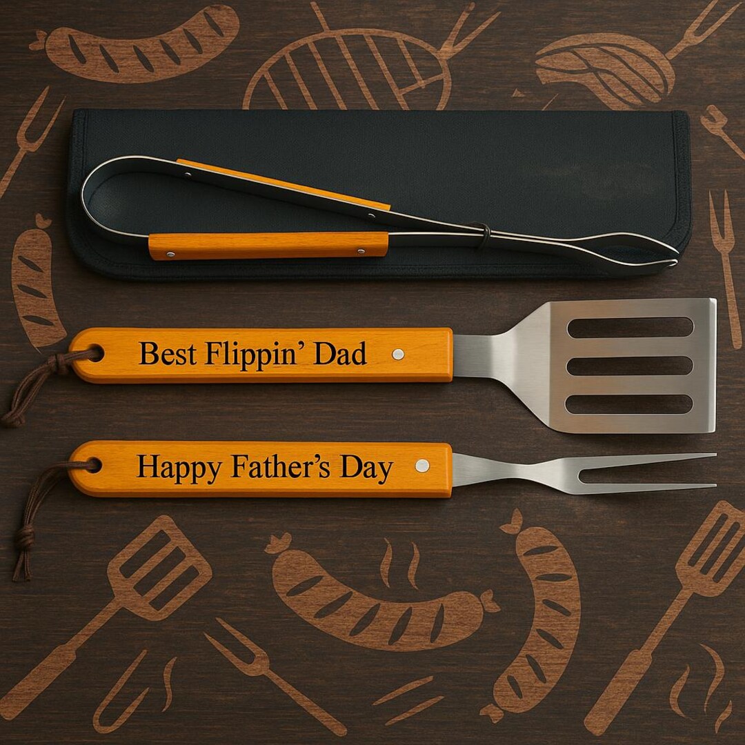 Personalized BBQ, Grill Tool Set, BBQ Set, Bbq Tools, Custom Grill Gift ...