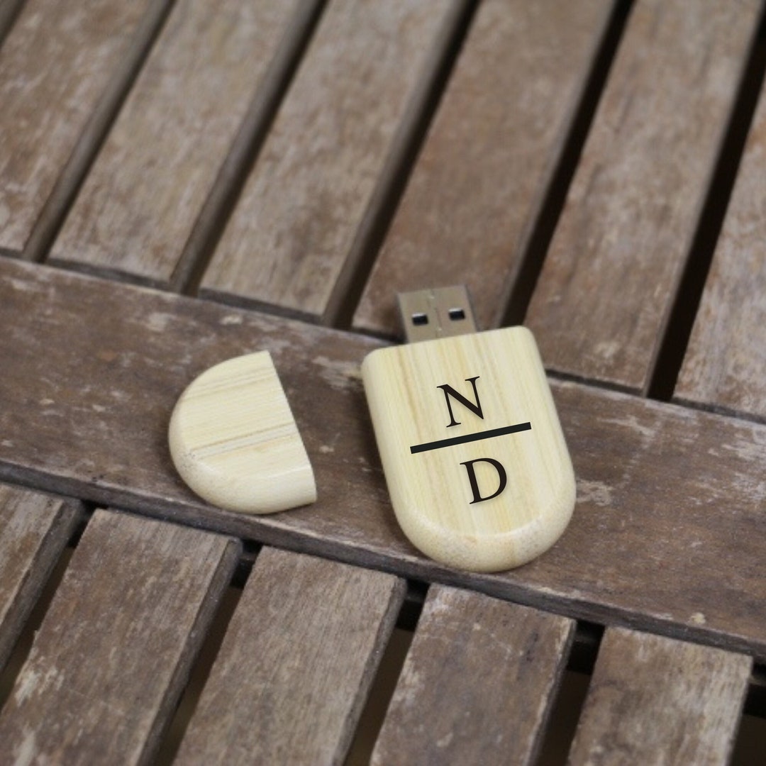 Oval USB, Custom USB Drive, Personalized Wood USB, Graduate Gift, Back ...