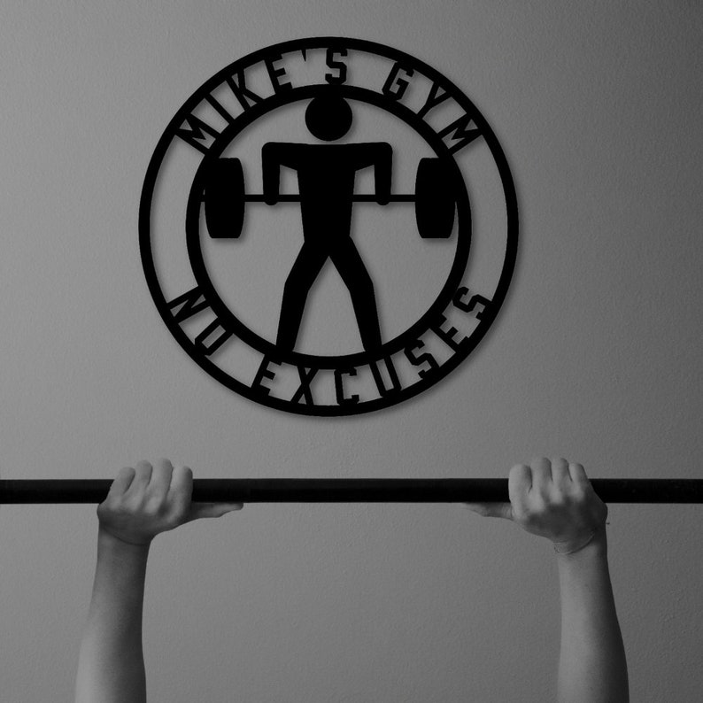 Personalized Home Gym Signs for Workout Room Personalized | Etsy