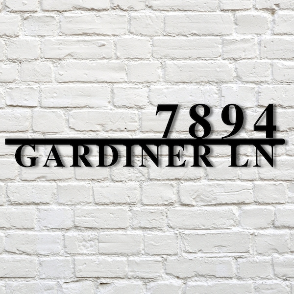 Metal Address Sign - Etsy