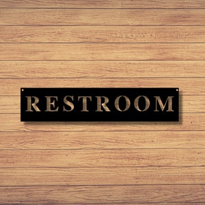 Restroom Sign, Custom Restroom Sign, Business Sign, Personalized ...