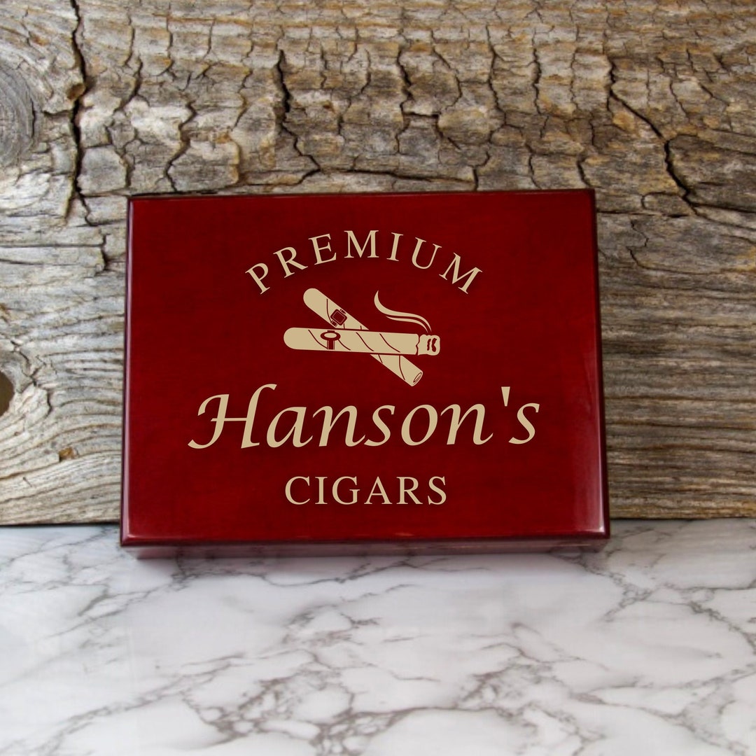 Personalized Cigar Box, Humidor for Cigars, Custom Cigar Humidor, Cigar ...