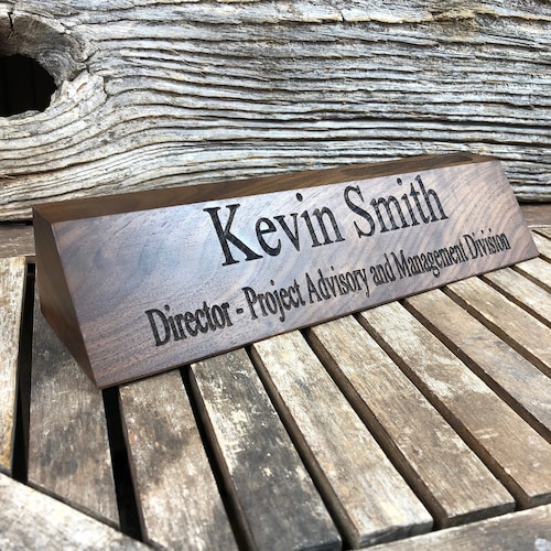 Custom Geologist Desk Name Plate Wedge Personalized Geology - Etsy