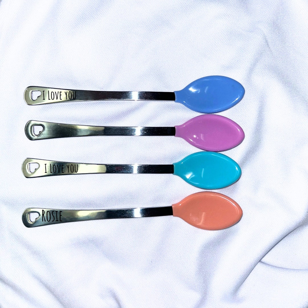 Hand Engraved Infant Custom Silver Baby Spoons Personalized With Names ...