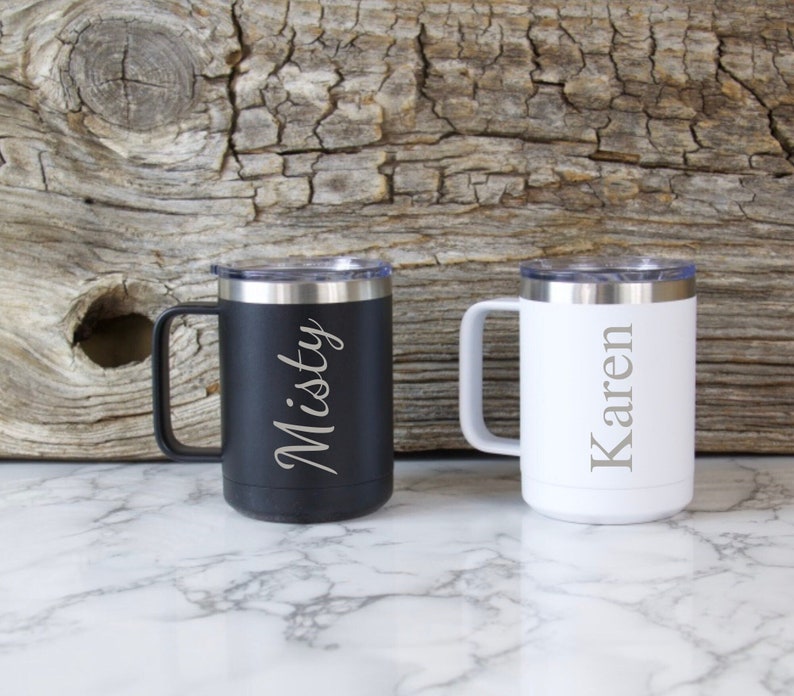 Personalized Insulated Coffee Mug Custom Coffee Mug Metal - Etsy
