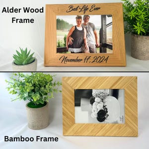 Personalized Picture Frame Custom Picture Engraved Picture Gift for Him ...