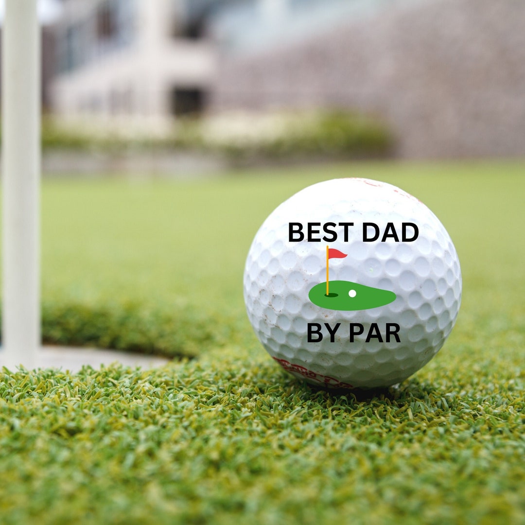 Best Dad by Par Golf Ball, Fathers Day Golf Gift, Golf Balls for Dad ...