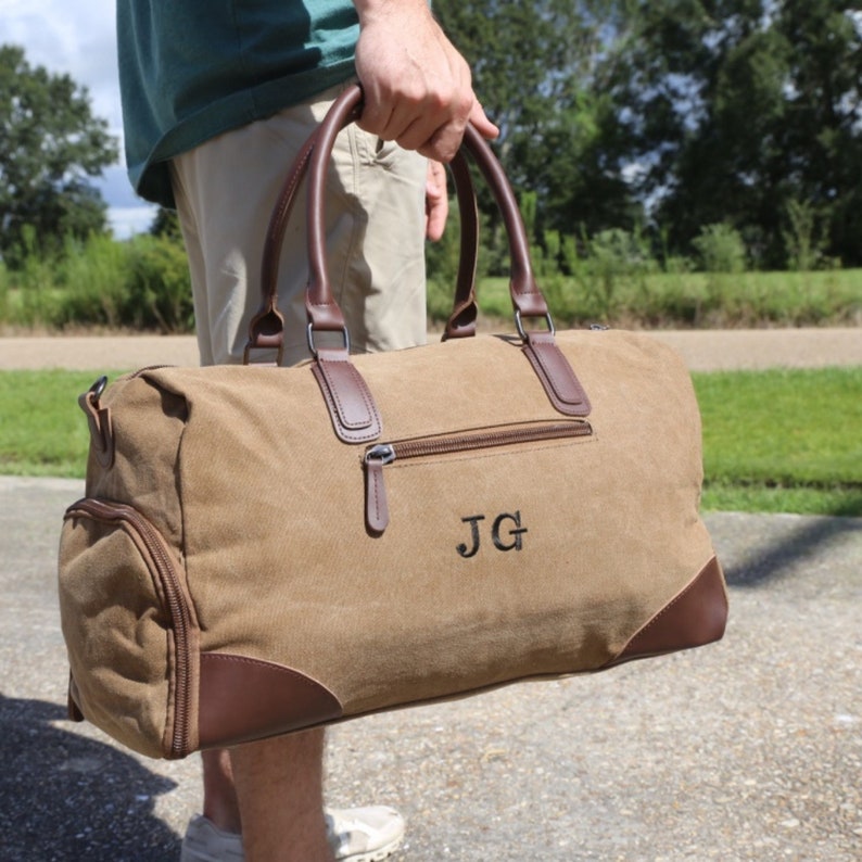 Personalized Weekender Bag for Graduation Gift, Custom Monogram Duffel ...