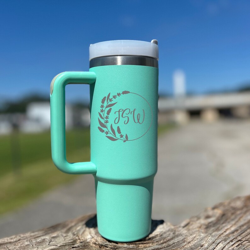 Personalized 30oz Tumbler With Handle Custom Insulated - Etsy